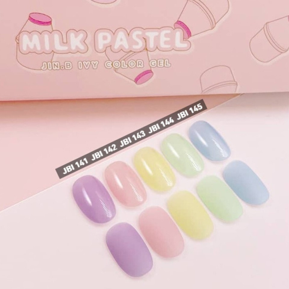 Gracia Jin B Milk Pastel Syrup Gel 5 Color SET Gel Nail Polish K-Beauty ...