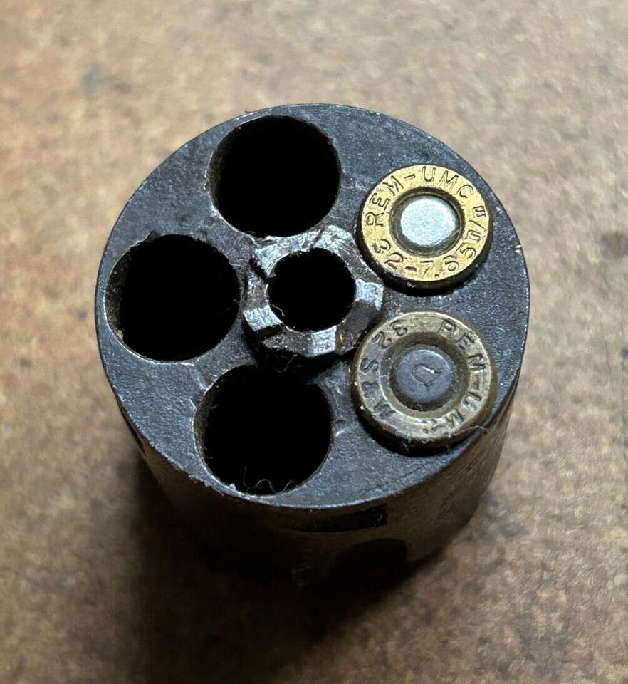 Original antique 32 cal PISTOL Revolver gun 5 shot BULLET CYLINDER Part ...