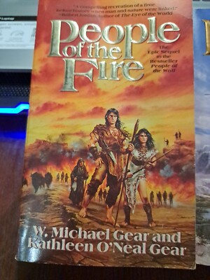 2 Books Lot Michael Gear Kathleen O’Neal People Of The Fire People Of ...