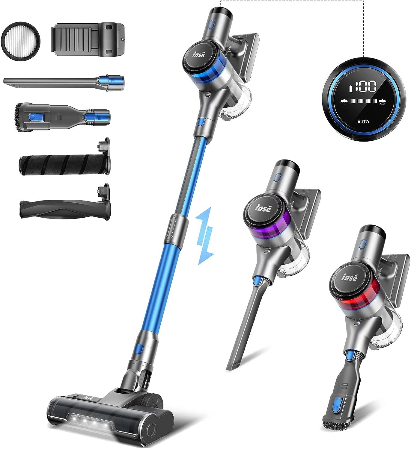 INSE S9 Cordless Handheld Stick Upright Vacuum | Blue | Certified ...