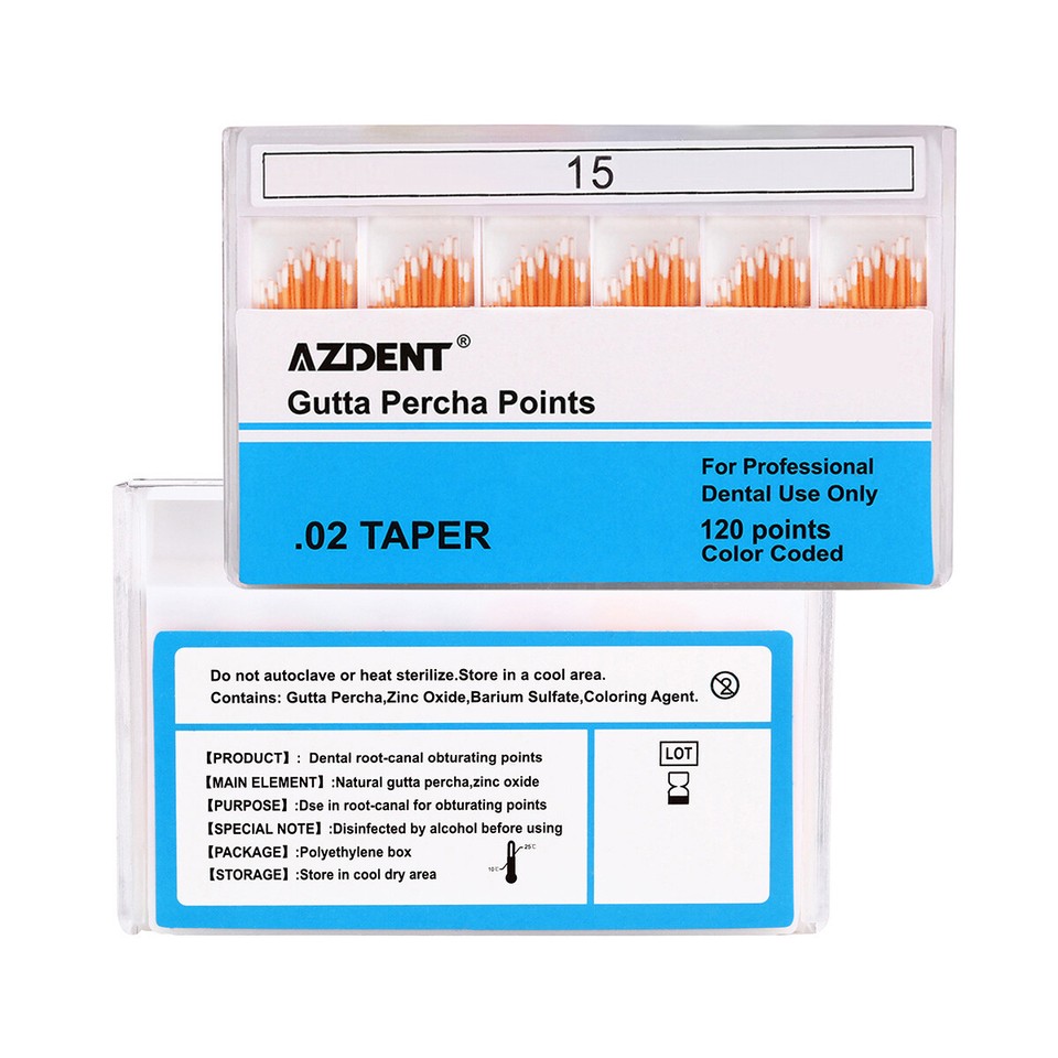AZDENT Dental Gutta Percha Points/Absorbent Paper Points Endodontic ...