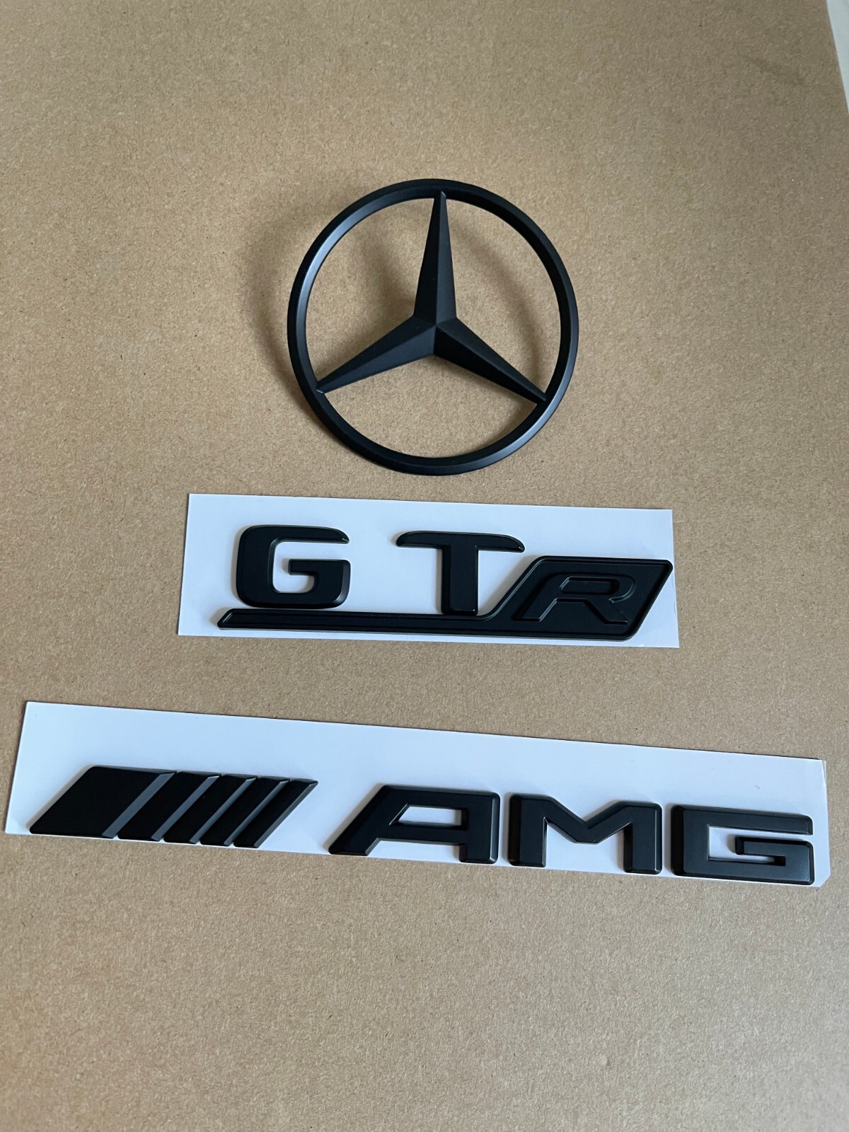 Matte Black GTR AMG Star Trunk Sticker Emblem Badge for GTR C190 | eBay ...