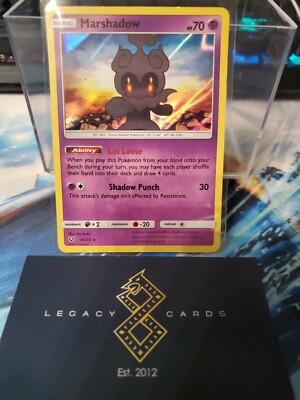 Marshadow 45/73 Holo Rare Pokemon SHINING LEGENDS NM/Mint | eBay