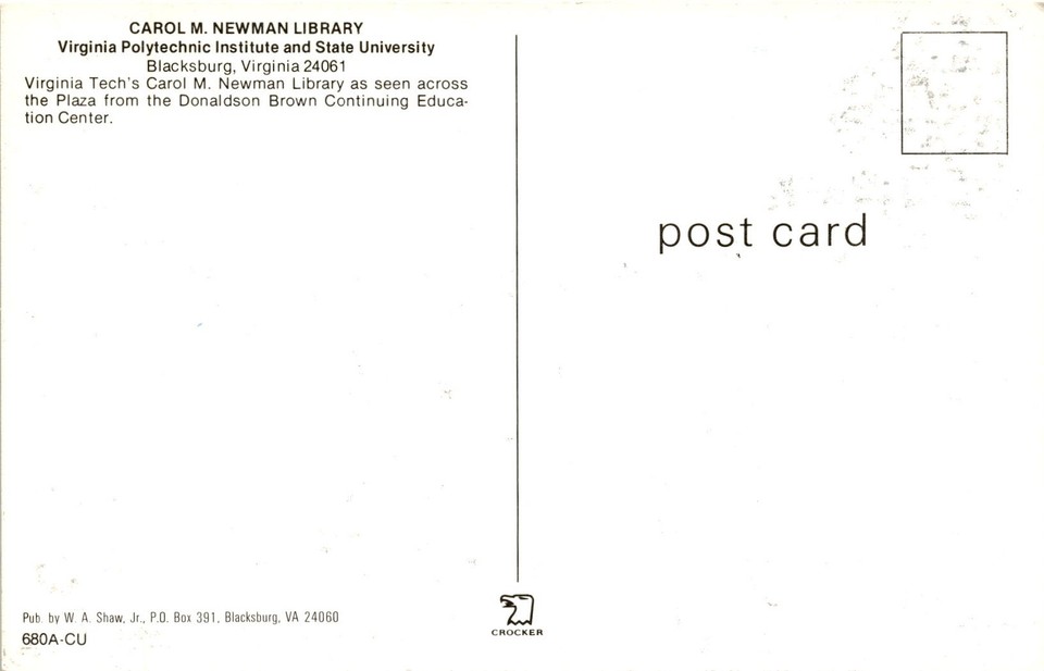 Carol M. Newman Library, Virginia Tech, Blacksburg, Donaldson Brown ...