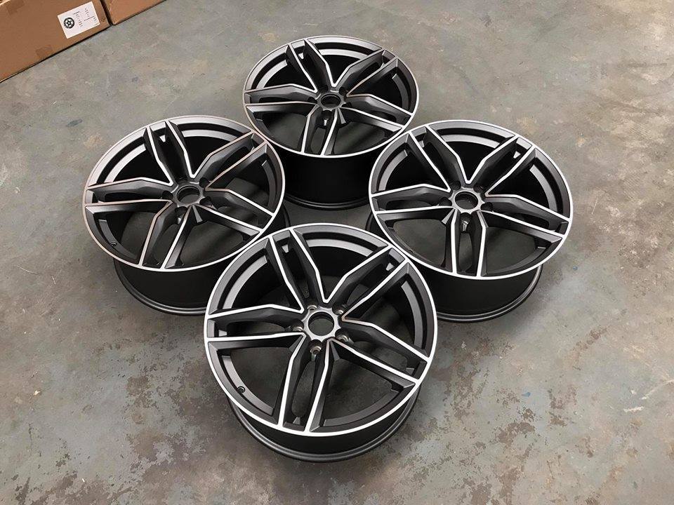 20" Audi RS6 Style Alloy Wheels - Gun Metal Machined - Audi A4 A5 A6 A7 ...