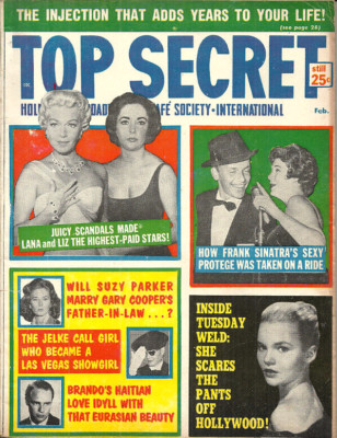 TOP SECRET - February 1960 - TUESDAY WELD, MARLON BRANDO, FRANK SINATRA ...