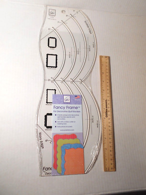 USA Made June Tailor 18" Fancy Frame Ruler For Decorative Quilt Borders ...
