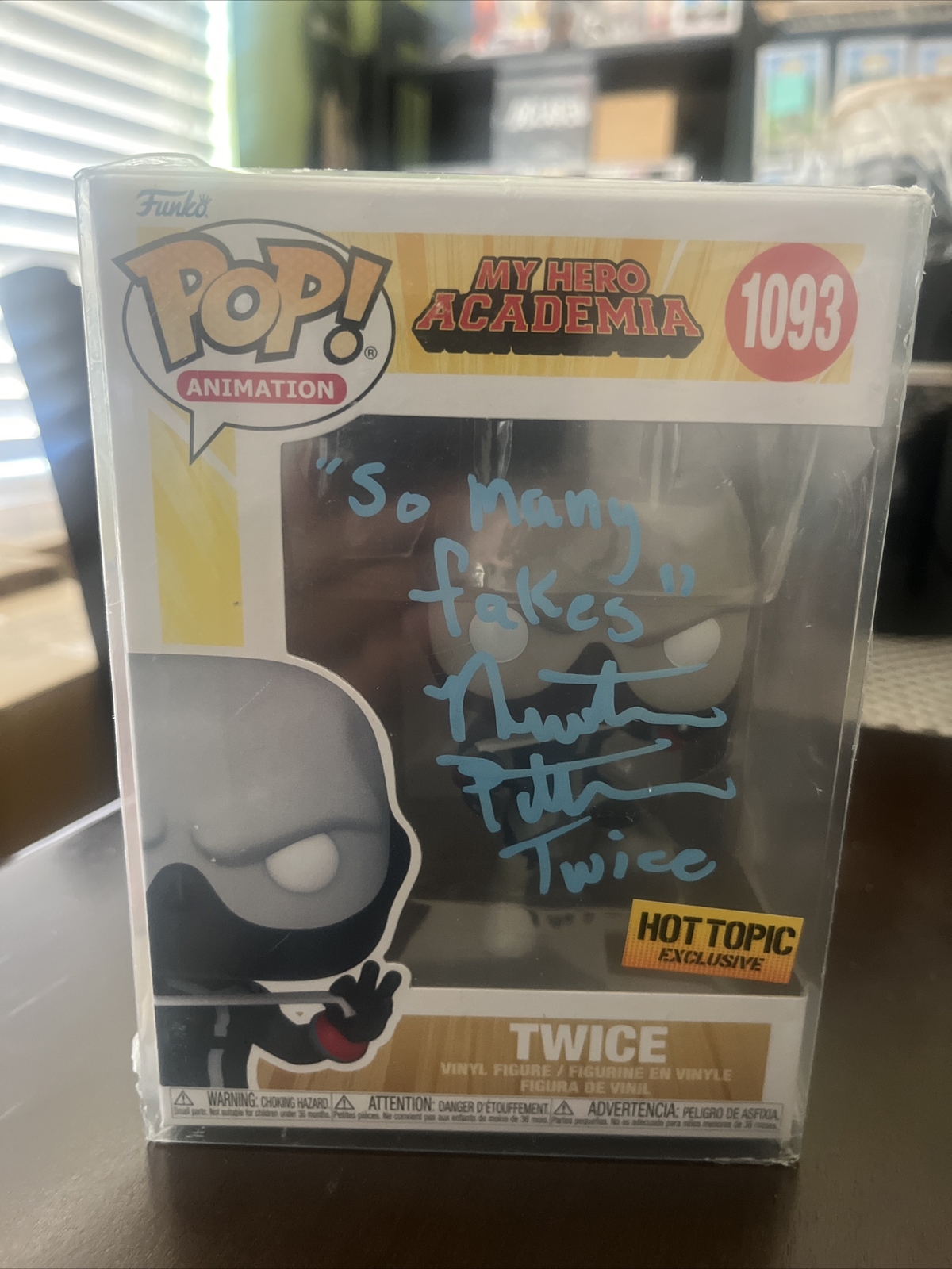 Newton Pittman Funko POP! My Hero Academia Twice 1093 Signed Autograph ...