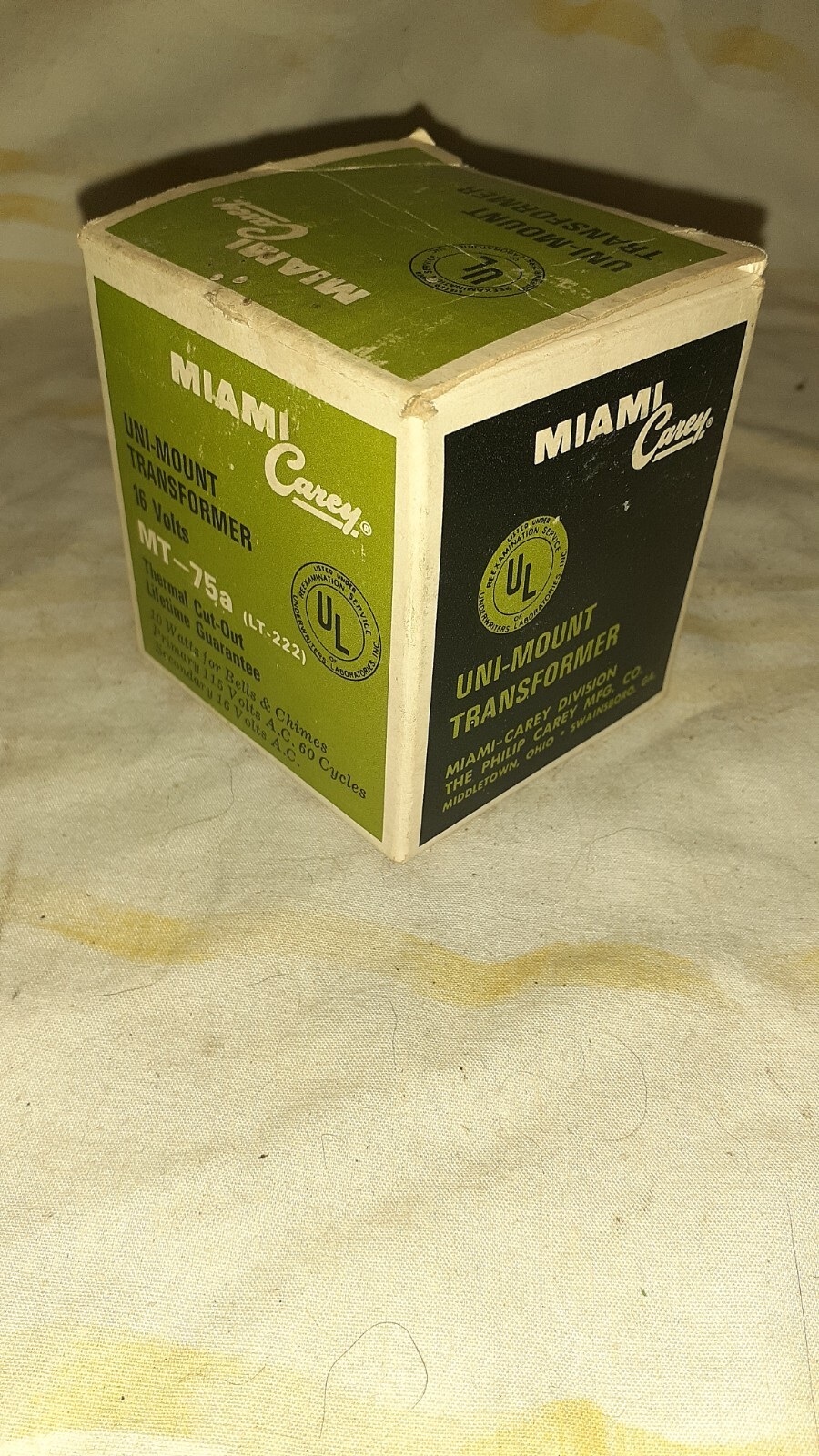 NOS Miami Carey Uni-Mount Transformer 16 Volt MT-75A LT-222 Class 2 115V 60Hz | eBay