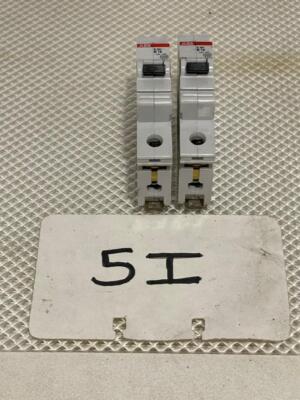 LOT OF TWO USED ABB S 261 B16 SINGLE POLE CIRCUIT BREAKERS | eBay