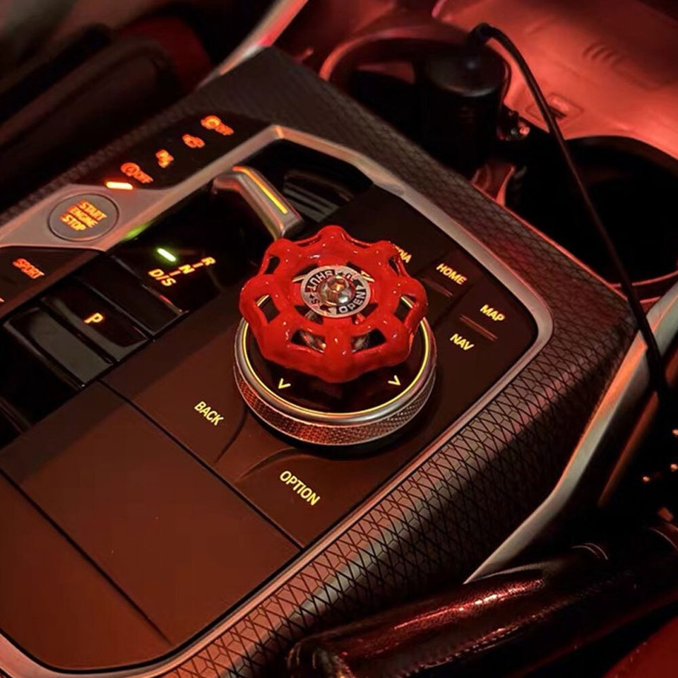 Car Start Button Knob Water Valve Style Red Cover Vehicle Interior ...