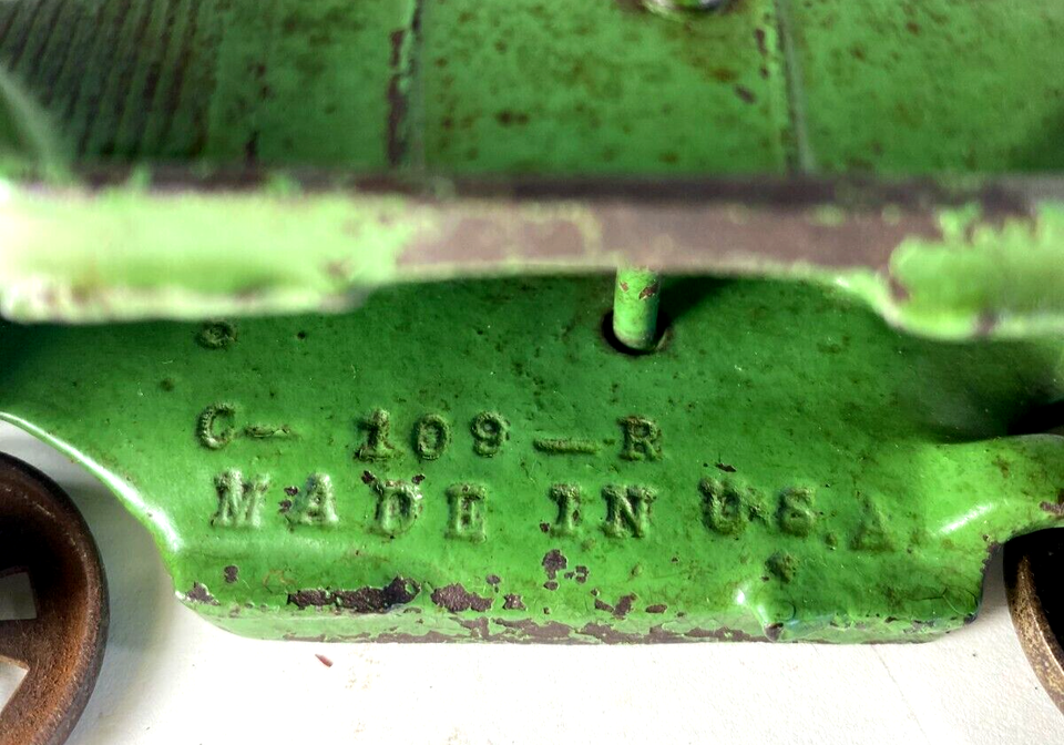 Vintage Original Arcade 1928 Cast Iron Green Model A Coupe w/ Rumble ...