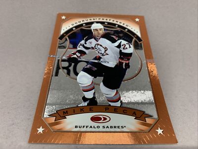 1998 Donruss Preferred Bronze Hockey NHL Card #34 Mike Peca Buffalo ...