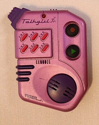 TalkGirl Jr Tiger Pink Purple Voice Recorder Missing Battery Cover ...