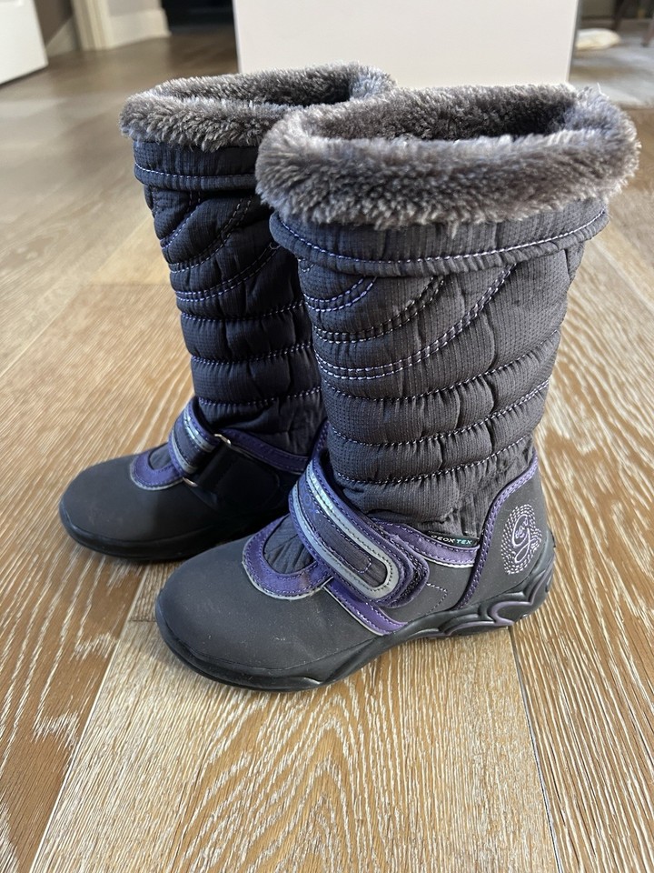 GEOX Girls Winter Waterproof Snow Boots Size EURO 26/US 9 EUC | eBay