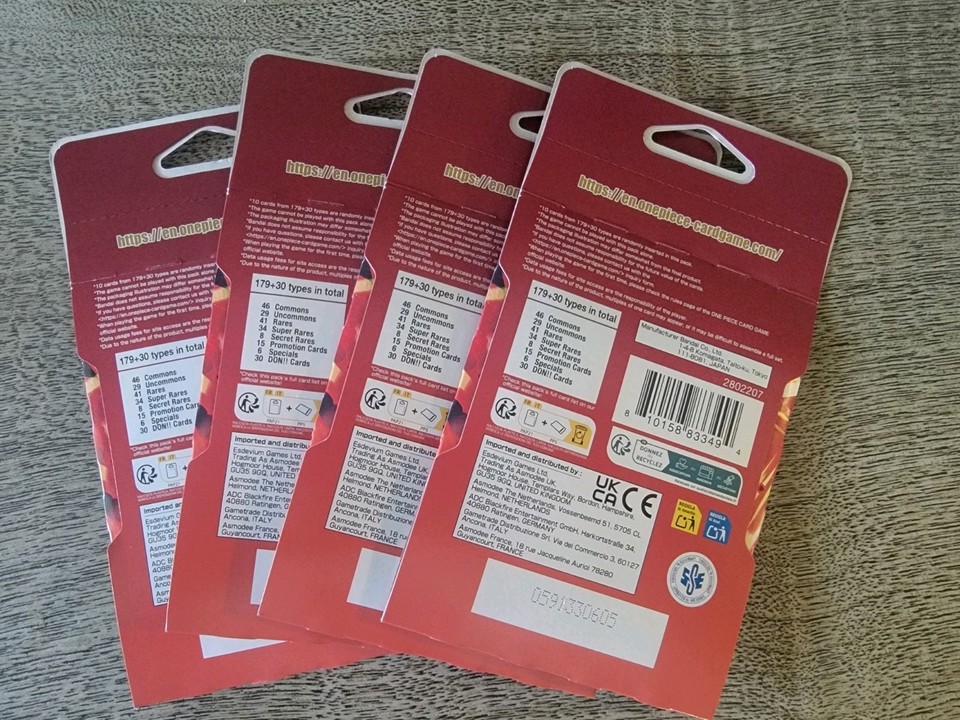 One Piece TCG PRB-02 Sleeved Booster Pack English x4 | eBay