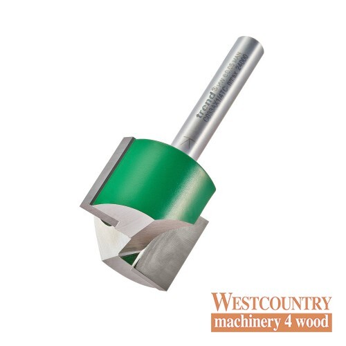 Trend C033AX1/4TC CraftPro Two Flute Straight Router Cutter 25mm Dia x ...