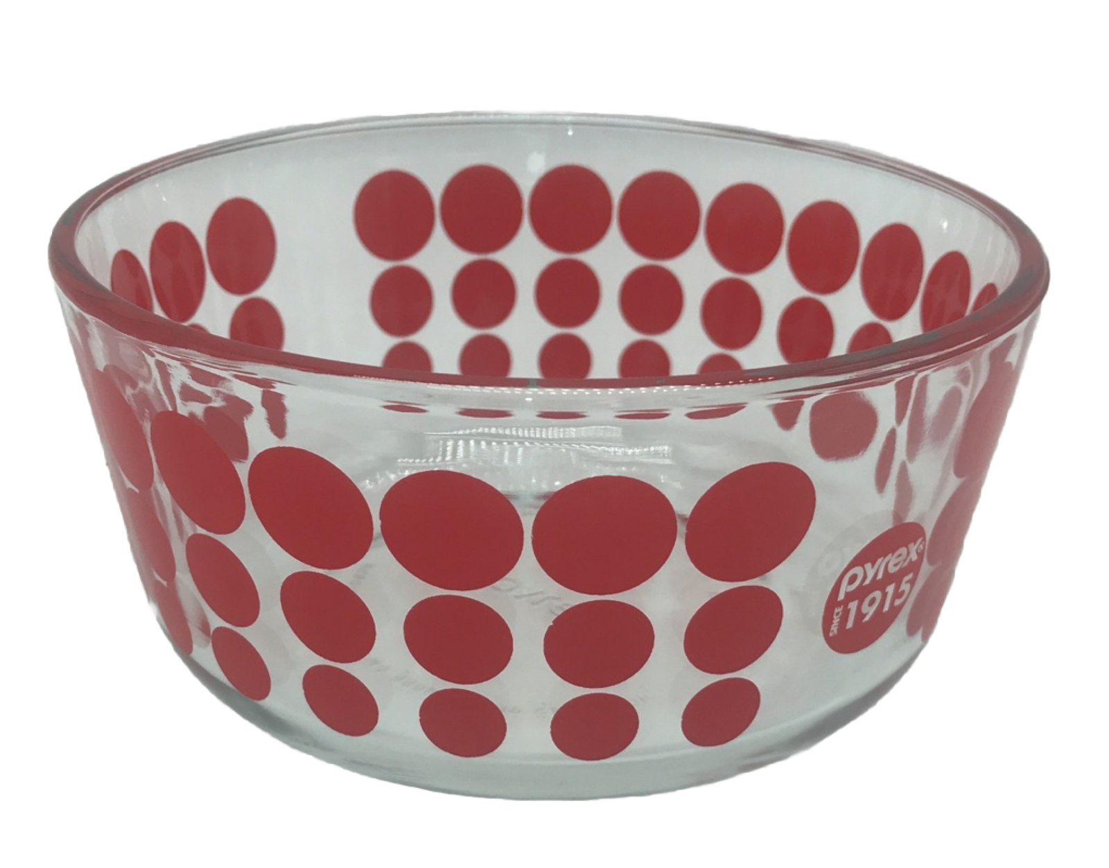 Pyrex 1915 Red Polka Dot Glass Bowl 100th Anniversary 1 Qt 950ml USA | eBay
