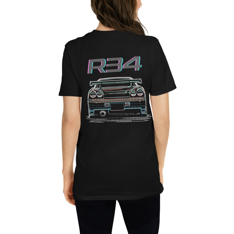 R34 GTR Rear View JDM Tuner Skyline GT-R Short-Sleeve Unisex T-Shirt | eBay