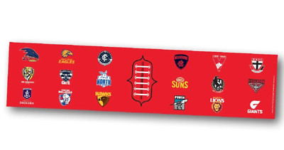 Official AFL All Team Paper Single Sided Print Banner 195mm x 841mm ...