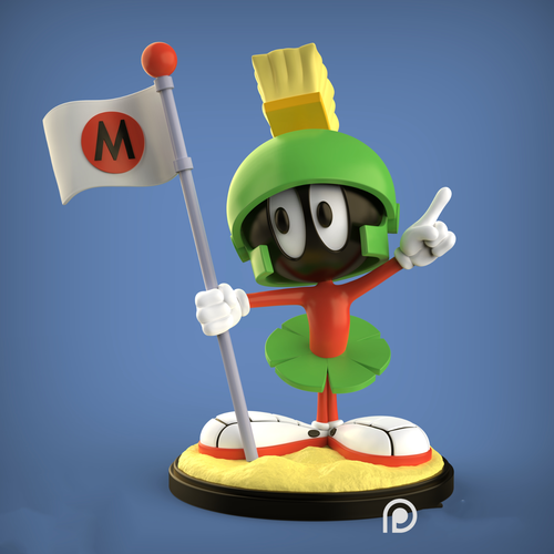 Hand Painted MARVIN 3d Printed Figure Hand Made Statue 3D printing | eBay