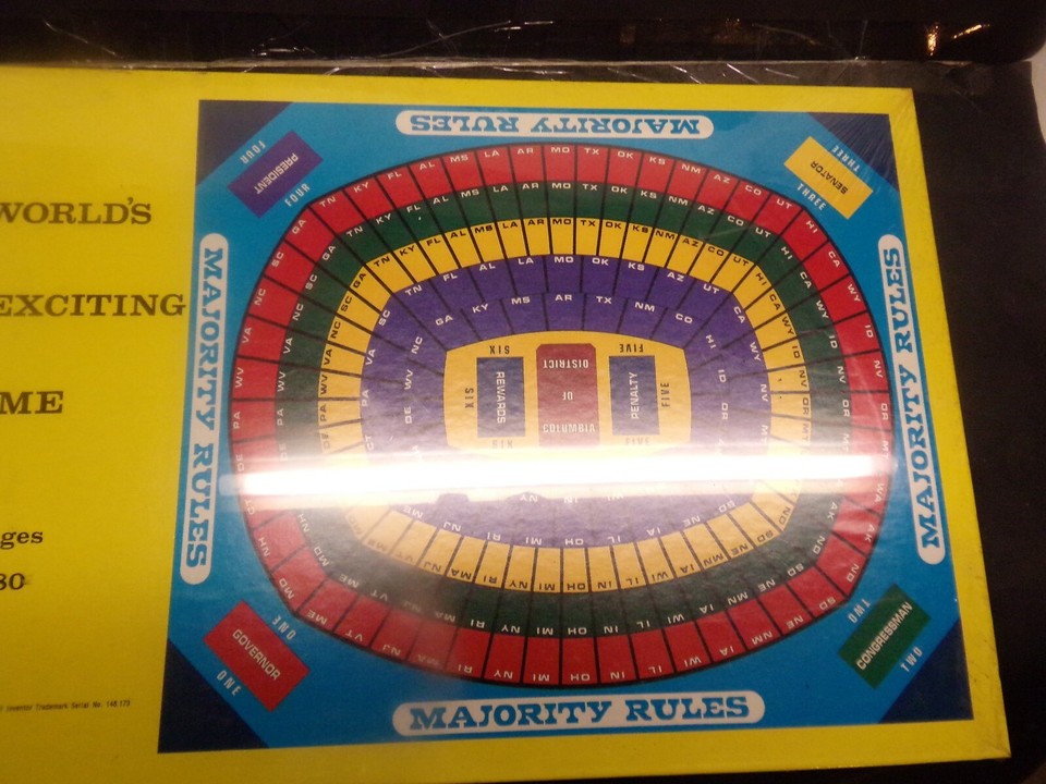 Majority Rules Board Politics Game H. D. & K. Products Corp New Sealed ...