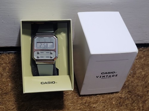 Casio Digital Vintage Alien Film Watch A100WEF-3AEF Brand New | eBay UK