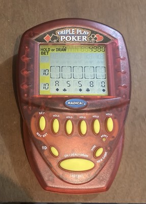 2000 Radica Triple Play Poker Electronic Handheld Poker Game (Tested ...