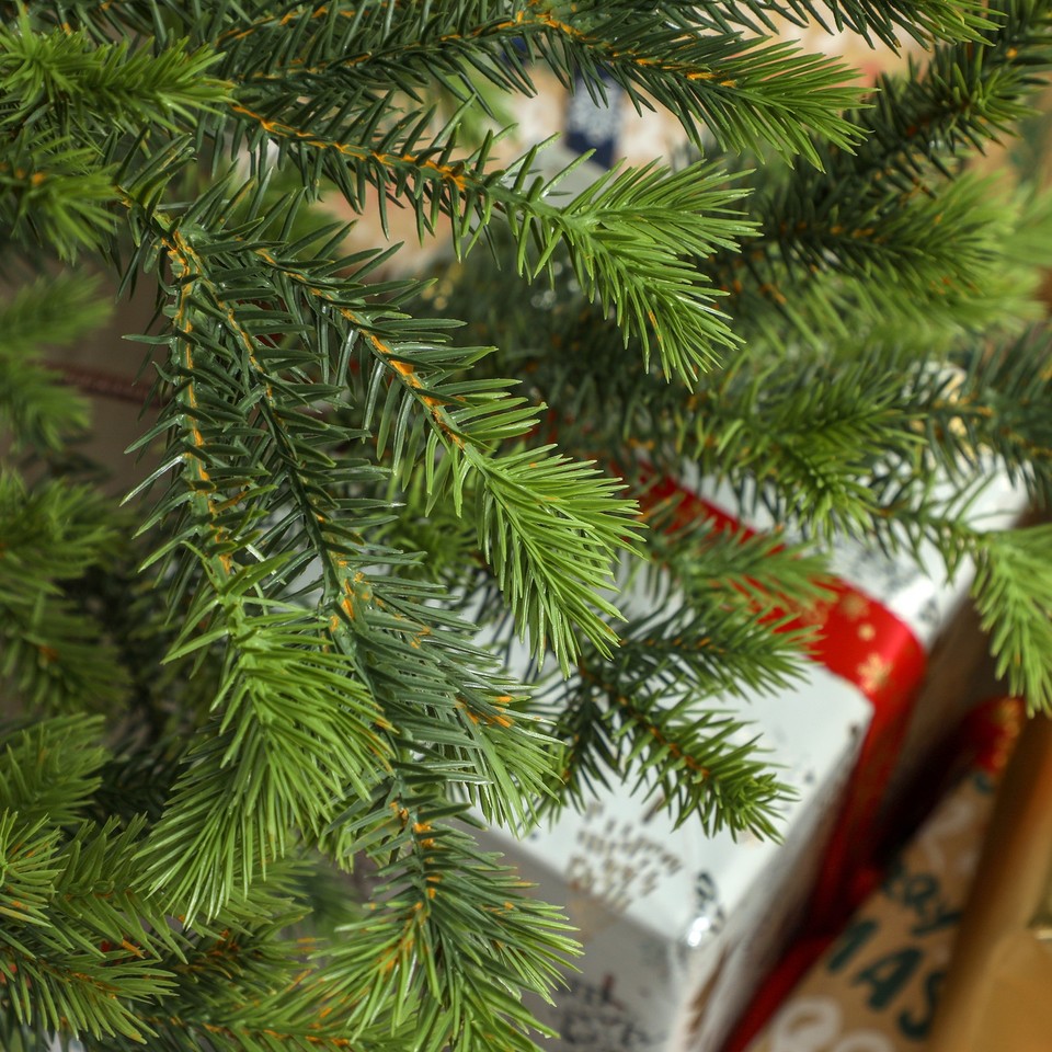 9ft Artificial Sparse Christmas Tree with Steel Stand | eBay