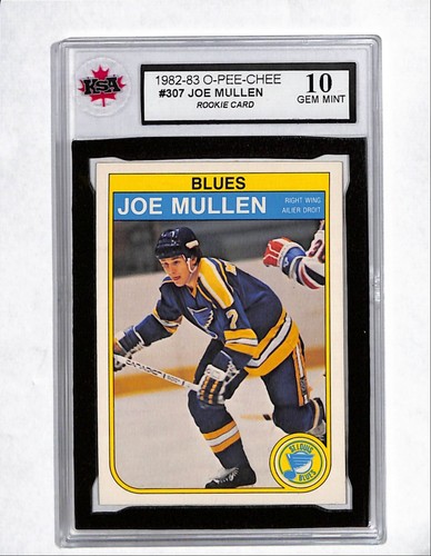 1982-83 O-Pee-Chee Joe Mullen Rookie KSA 10 (CP) #307 | eBay