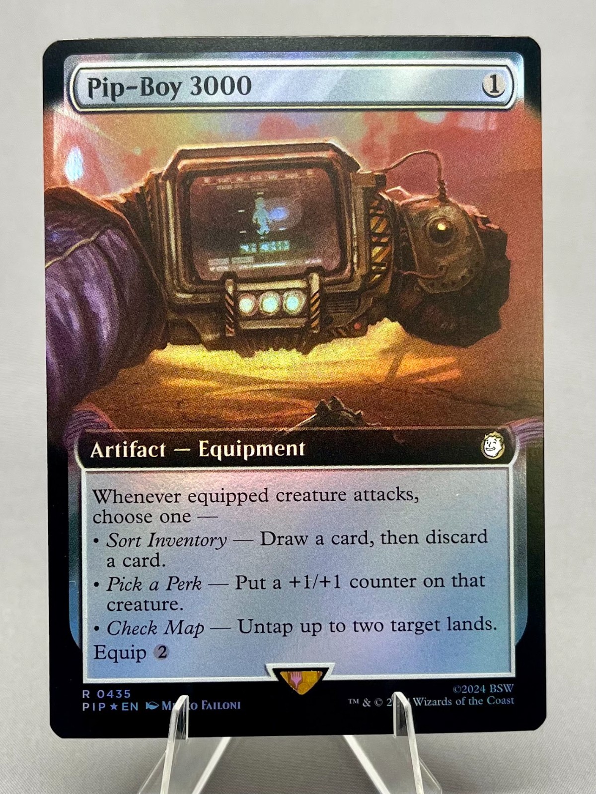 Pip-Boy 3000 (Extended Art) PIP #435 - MTG Universes Beyond: Fallout ...