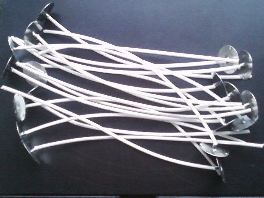 CANDLE WICKS Pre Tabbed 6-inch ZINC CORE Lots of 10 to 200 Candle ...