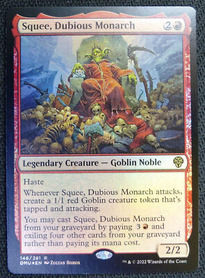 mtg magic Squee, Dubious Monarch FOIL ENGLISH Skwi, monarque douteux ...