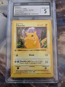 Pikachu 1999 Pokemon Game #58 1st Edition (Red Cheeks) Price Guide ...