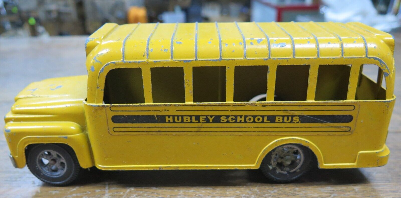 Vintage Diecast Yellow Hubley 1950s/60s School Bus 9.5" Long METAL TOY ...