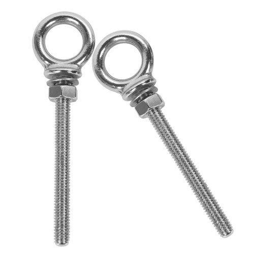 2 Pcs Stainless Steel Hoist Bolts Lifting Eye with Nuts Hook Screw | eBay