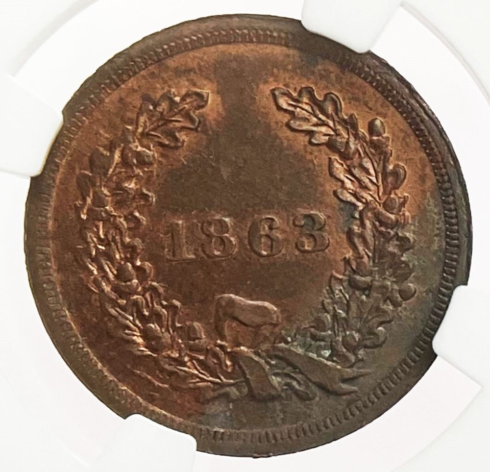 1863 CIVIL WAR ST. LOUIS, MO HENRY JENKINS CLOTHIER TOKEN F#910C-1a NGC ...