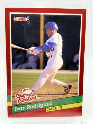 1991 Donruss the Rookies Ivan Rodriguez Rookie Card #33 Mint FREE ...