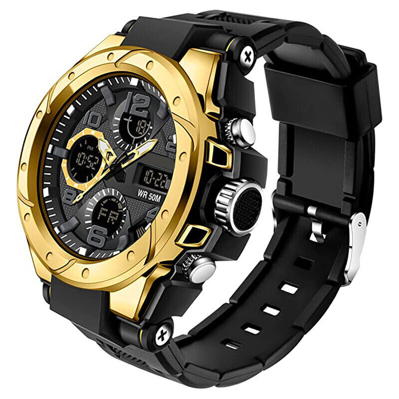 Military Watches for Men Waterproof Sports Tactical Mens Digital Wrist ...