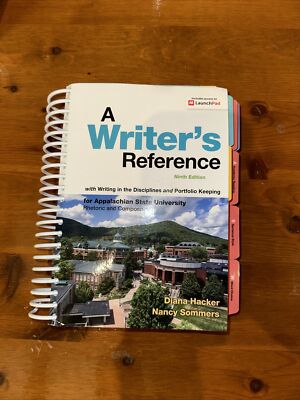 A Writer's Reference Ninth Edition Diana Hacker Appalachian State U ...