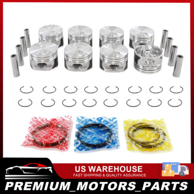 Pistons & Rings Set for 1999-2007 Chevrolet GM Cadillac 5.3L LS2 LS3 ...
