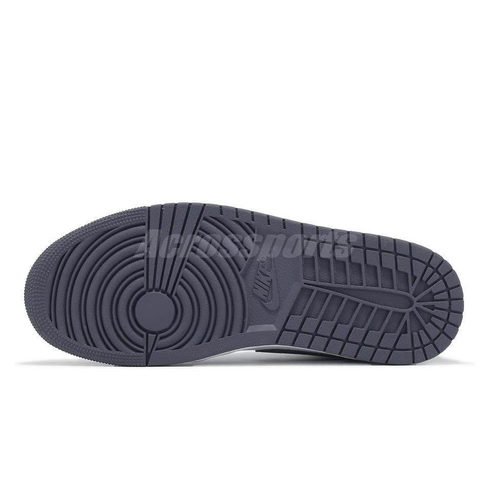 Nike Air Jordan 1 Mid AJ1 Dark Blue Grey Indigo Haze Men Casual Shoes ...