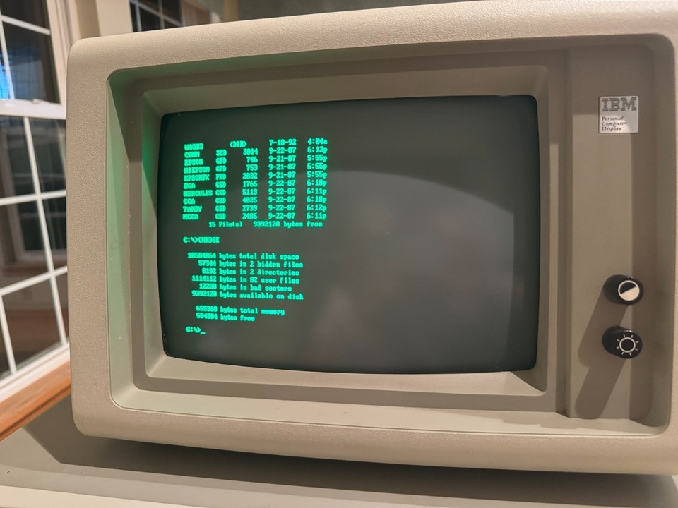 vintage IBM 5150 computer with a IBM 5151 monitor. good condition. | eBay