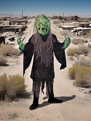 Glowing triple Ghoul Halloween Costume for Kids Size L 10-12 Years | eBay