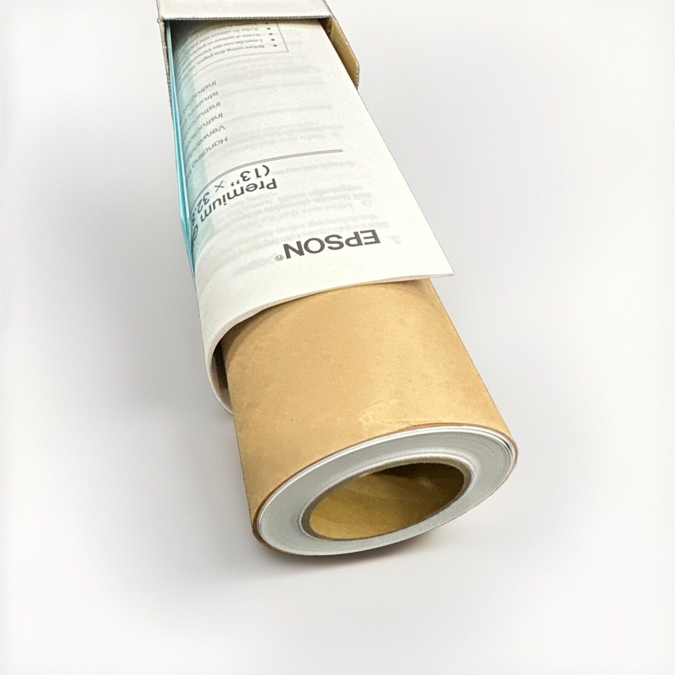 Epson S041738 Premium Glossy Photo Paper Roll 13" x 32.8' For Epson ...