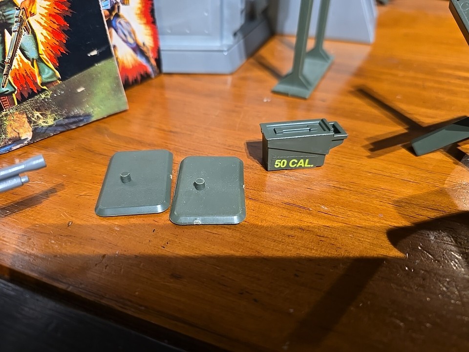 Gi Joe Machine Gun Defense 1984 Complete Vintage Hasbro 3.75 ARAH 80s ...