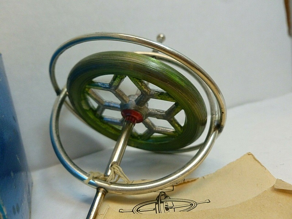 Vintage GYROSCOPE Made in USA Antique Spinning Toy in Original Box | eBay