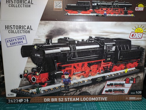 Lego Blue Brixx Cobi Eisenbahn 1:35 Dampflok BR 52 Teile 2623 | eBay.de