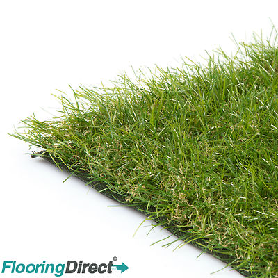40mm Deluxe Artificial Grass Realistic Astro Natural Garden Turf & Fake ...