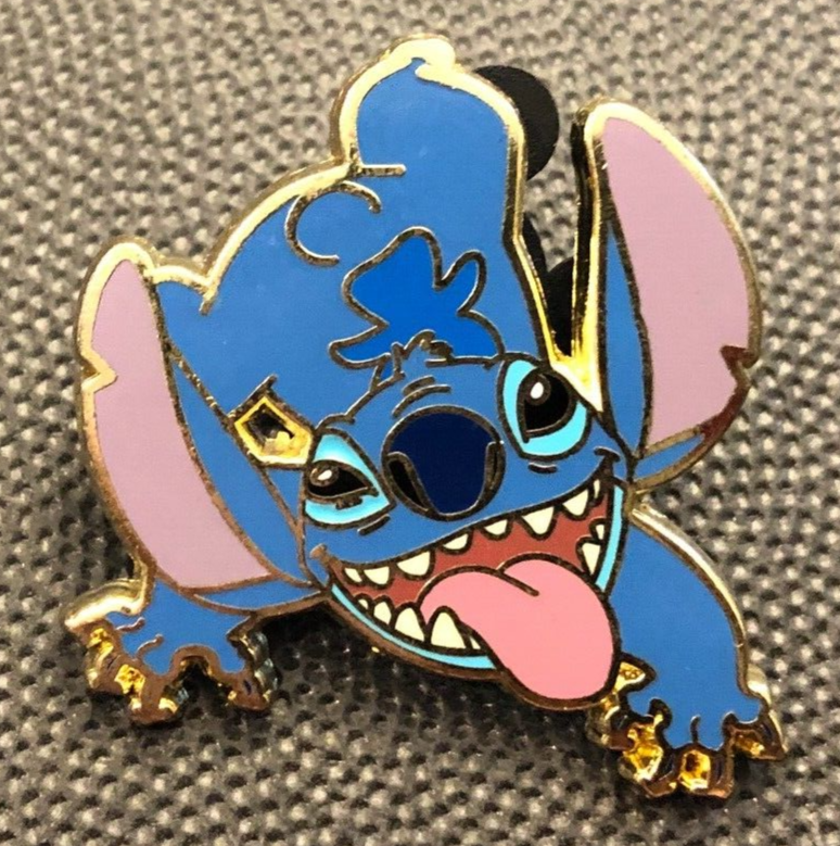 Disney pin 40552 Lilo & Stitch Crawling sticking out tongue Hawaii ...